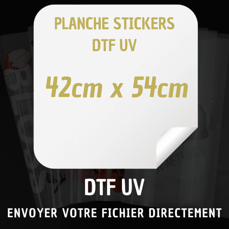 Transfert DTF UV | Impression Stickers DTF UV
