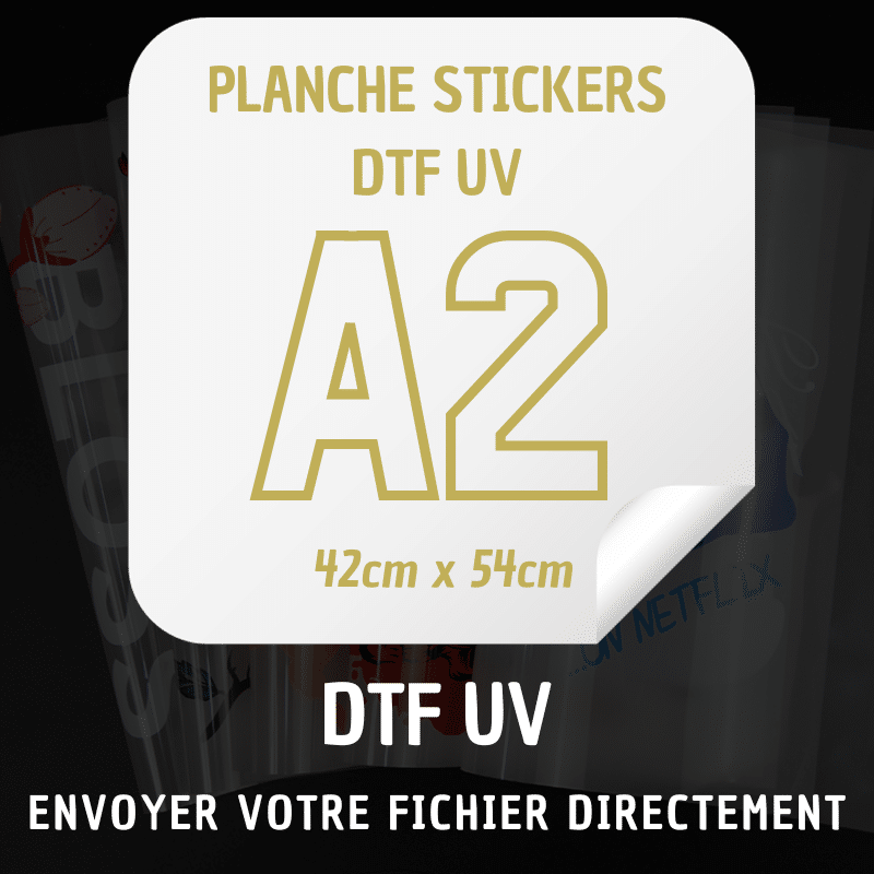 TRANSFERT DTF UV FORMAT A2